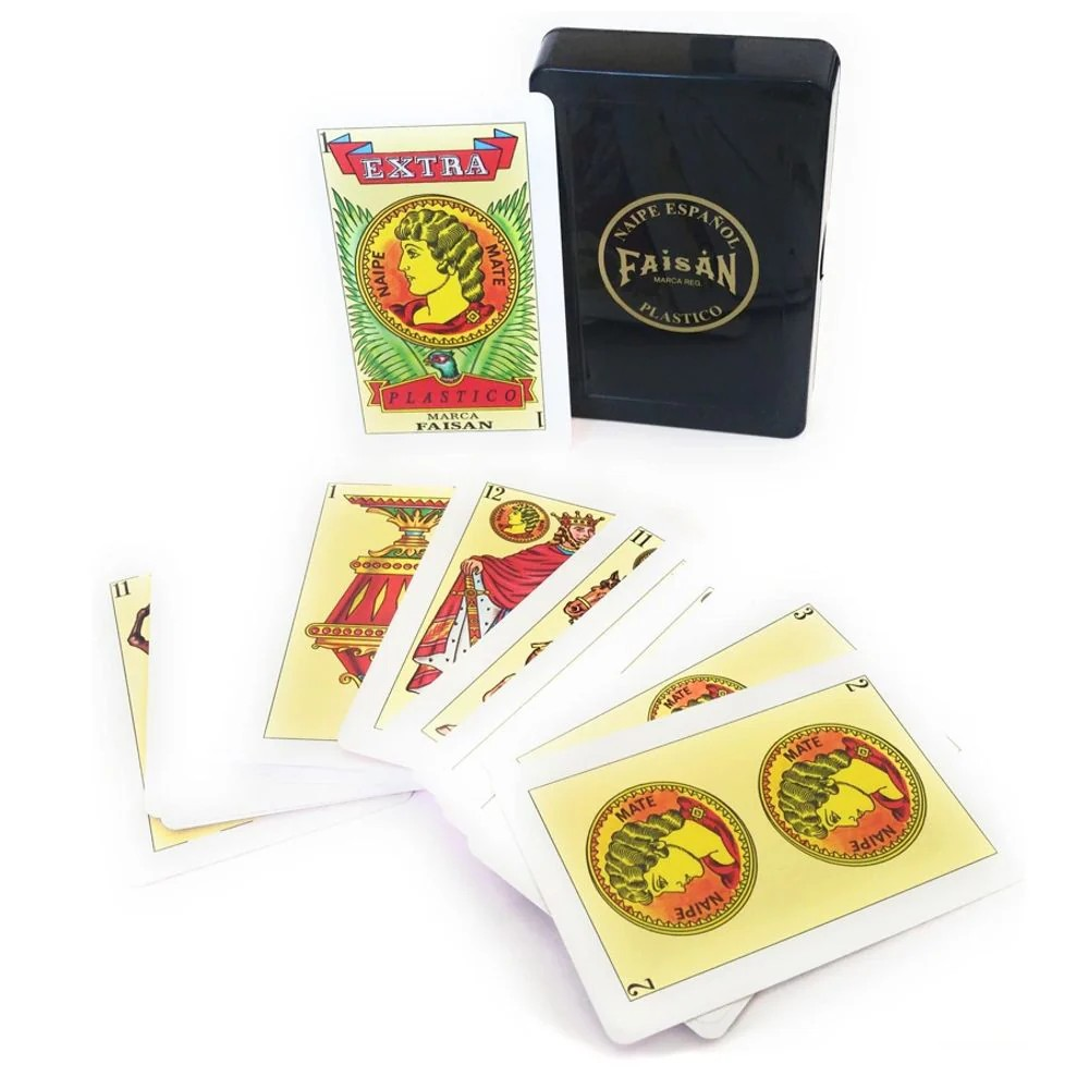 Barajas Española Naipes Plastico Faisan Hecho En Mexico .. | eBay