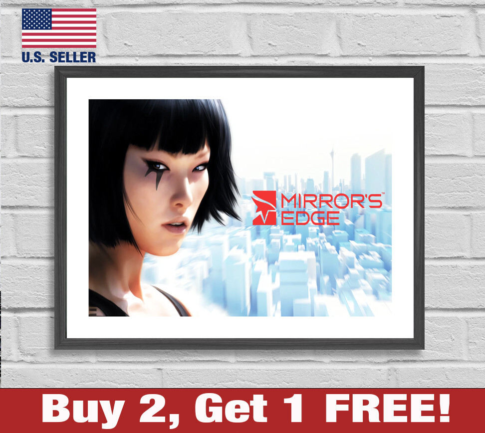 Mirror's Edge Poster 18" x 24" Print Game Room Wall Art Mirrors Faith ...