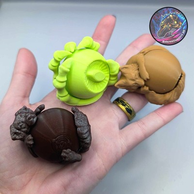 Spinning Ball Fidget Dog, Fox, Dragon, Skully Hand Toy - Stress Relief ...