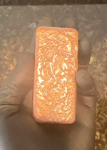 🔥 Gorgeous 1 + Lb Pound .999 Pure Copper ART Bars Bullion Hand Poured ...