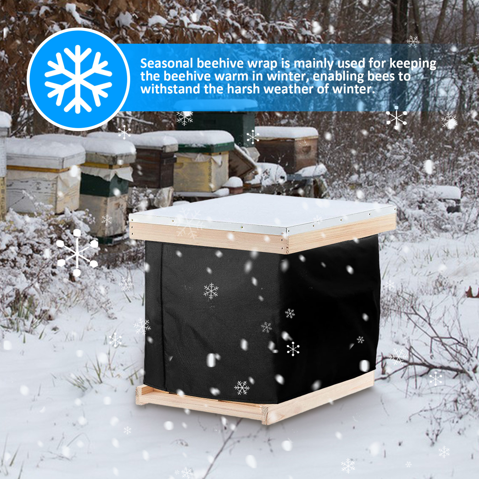 Waterproof Beehive Insulation Cover Bee Cozy Hive Wraps 600D Oxford ...
