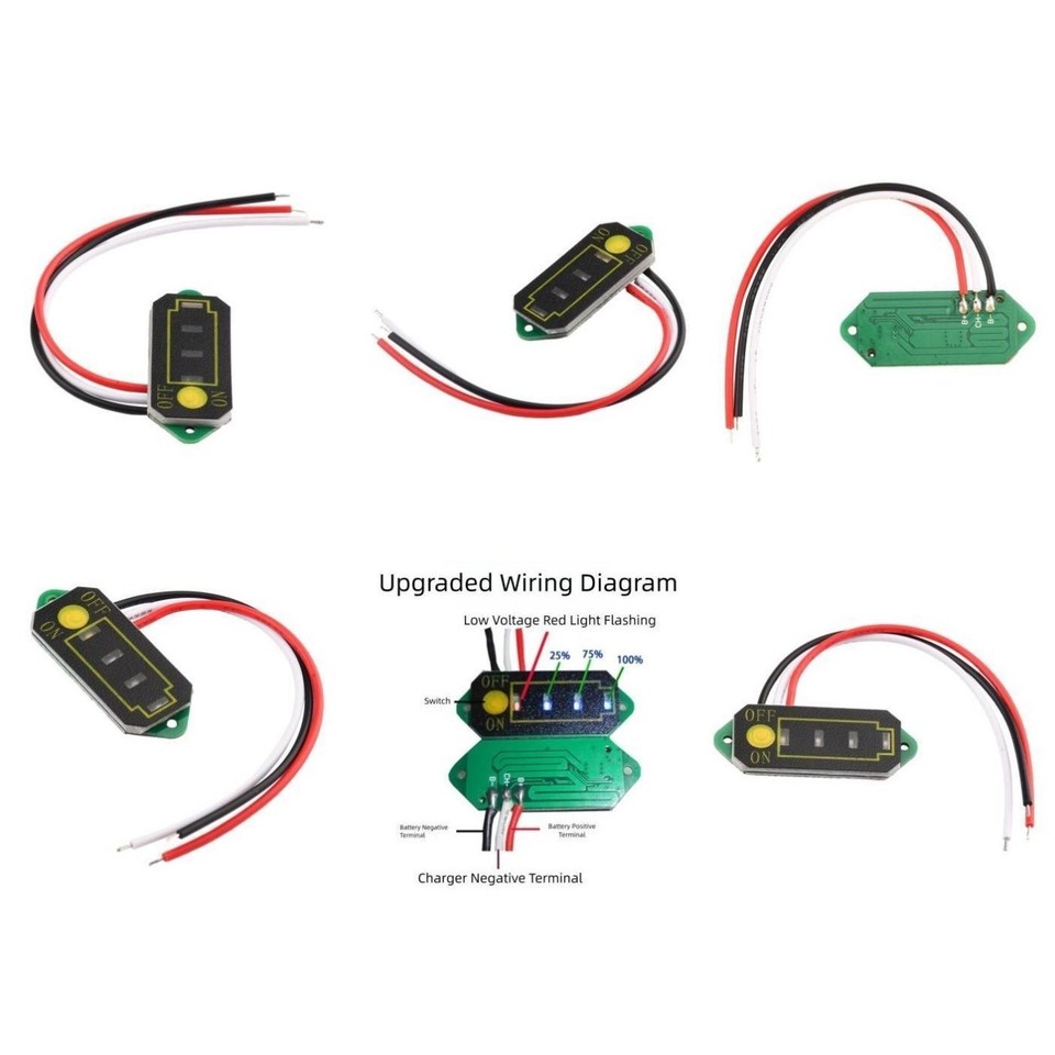Battery Level Indicator Easy Installation Lightweight Indicator PCB ...