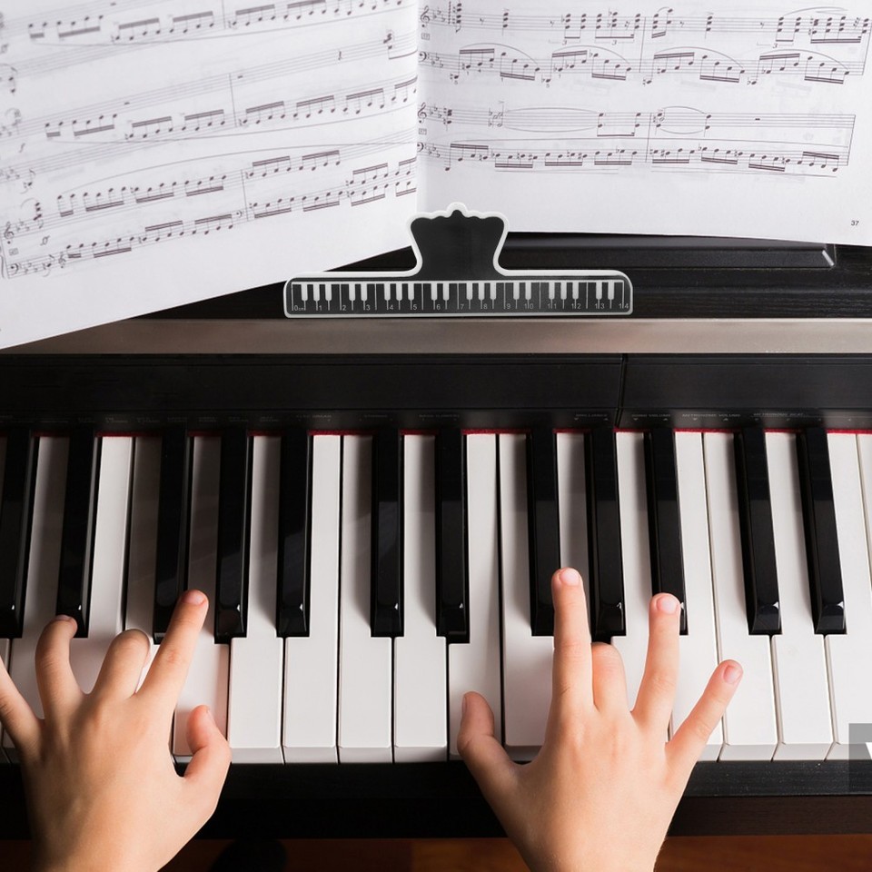 3 Pcs Music Sheet Clip for Page Metal Musical Notes Paper Clips Large ...