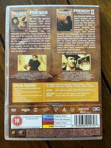 French Connection/French Connection II (DVD, 2004) Gene Hackman. 2-Disc ...