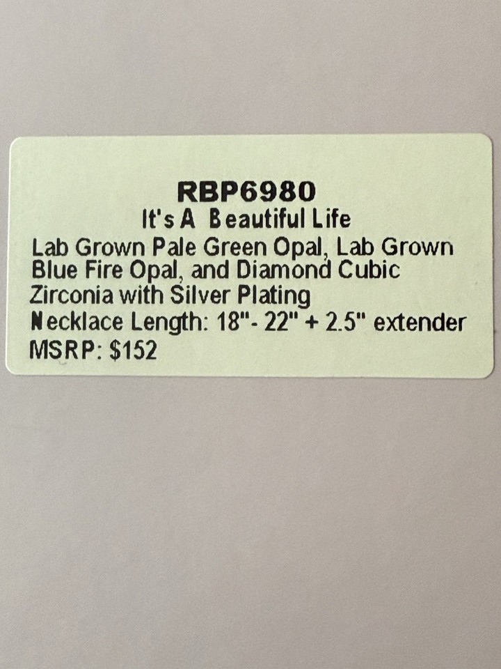 New BP Bomb Party Luxe Layers Heart It’s A Beautiful Life Necklace Opal ...