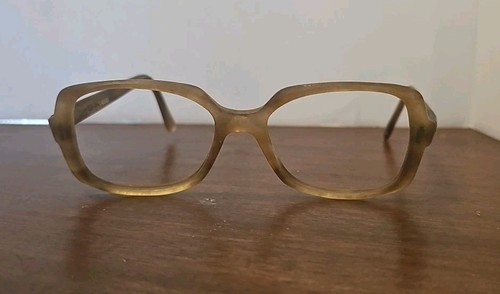 Vintage AMERICAN OPTICAL Eyeglasses AO plastic 5 1/4 Brown FRAMES ONLY ...