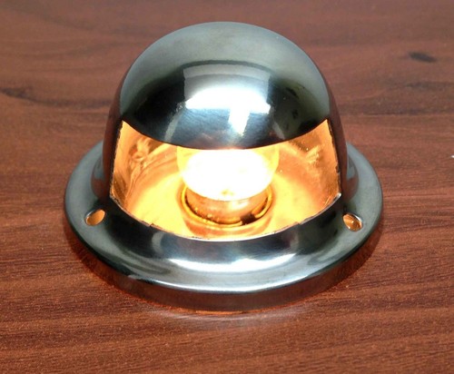 #MARINE BOAT WHITE STERN LIGHT STAINLESS STEEL FESTOON 12V3W | eBay