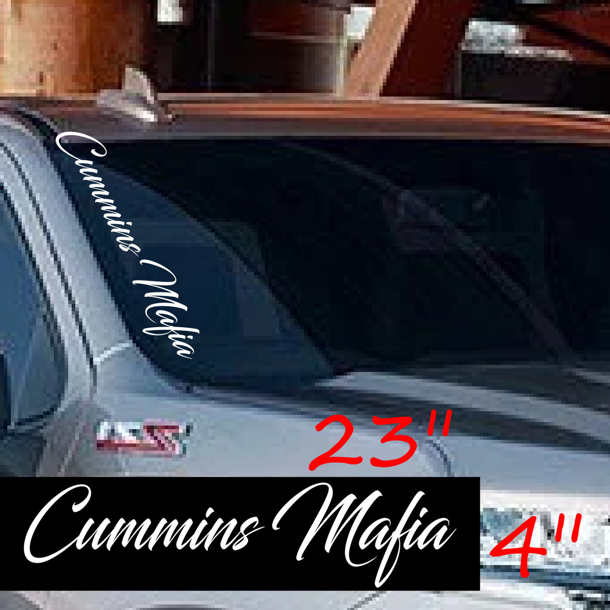 Cummins Windshield Sticker