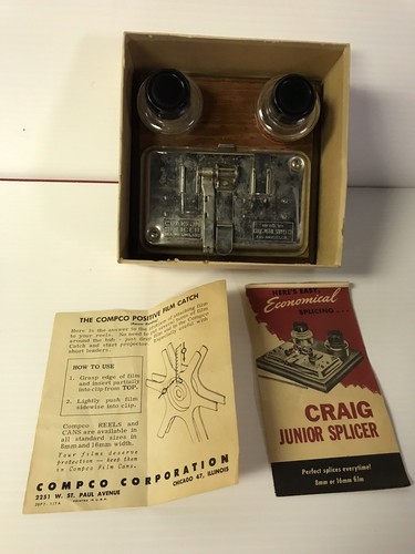 Vintage CRAIG 8-16MM Junior Splicer With Box Editing Instructions | eBay