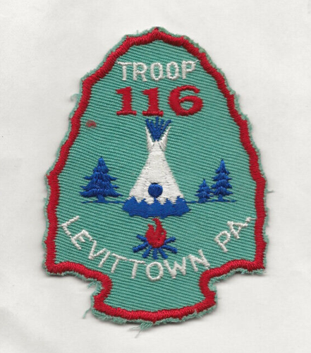 ARROWHEAD patch / LEVITTOWN, PA. * TROOP 116 - Boy Scout BSA / B3 | eBay