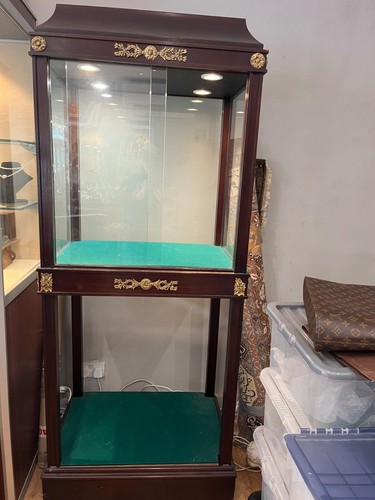 6 Garrads showcases solid wood unbreakable glass | eBay UK