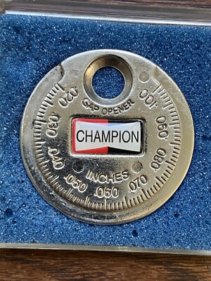VINTAGE CHAMPION SPARK PLUG GAPPER No.CT481 TAPER GAP GAUGE MADE IN USA ...