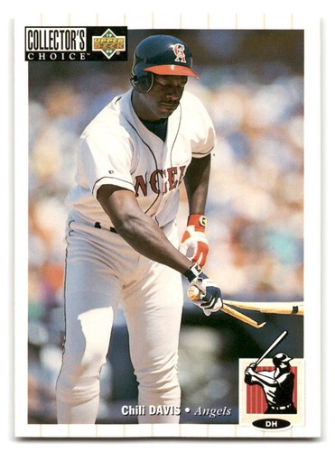 Chili Davis 1994 Collector's Choice Baseball #491 California Angels | eBay