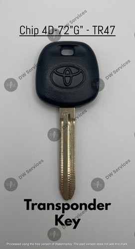 NEW! OEM Genuine Toyota Transponder G Chip 4d-72 Ignition Car Key ...