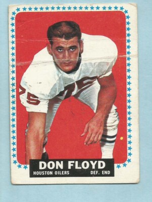 1964 Topps Football Don Floyd #73 Houston Oilers TCU SHORT PRINT G-VG ...