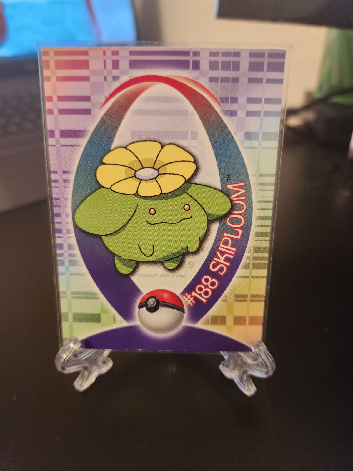 Skiploom 2001 Topps Pokémon TV Animation Johto Sticker Card #188 32 of ...