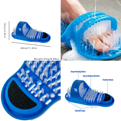US 1 Pcs Shower Foot Scrubber Feet Cleaner Washer Brush for Floor Spas ...