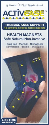 Dick Wicks Activease Thermal Knee Support Magnetic Therapy Pain Relief ...