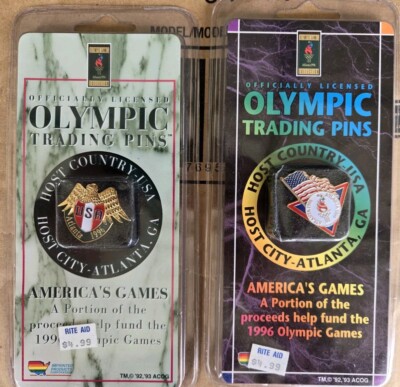 TWO Olympic Games Pins - Atlanta 1996 | eBay