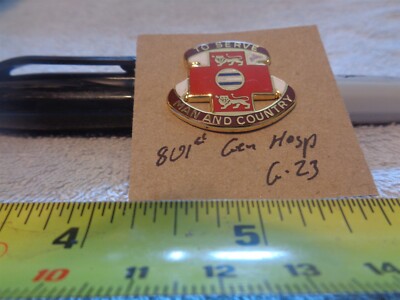 801st General Hospital G-23 Unit Crest, DI, DUI (DRAW#L4) | eBay