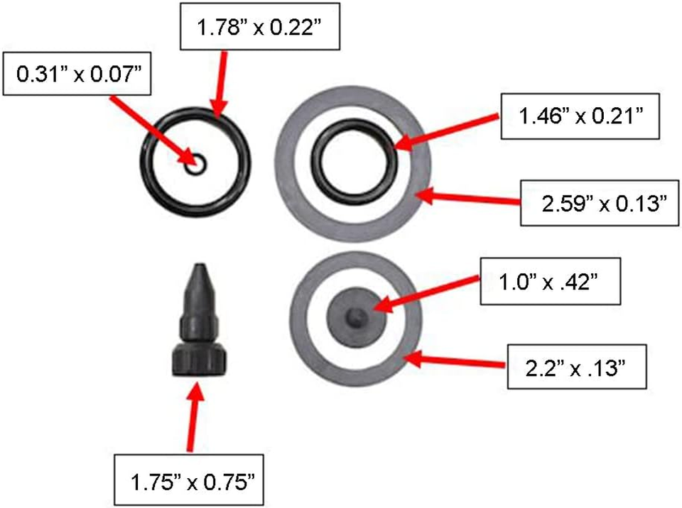 181538 Lawn and Garden Sprayer Repair Kit with O-Rings, Gaskets, and ...