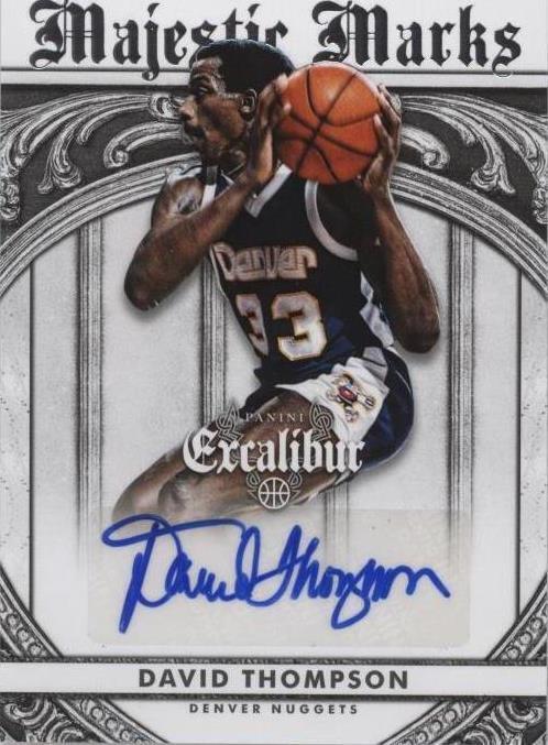 2014-15 Panini Excalibur - Majestic Marks Signatures David Thompson #20 ...