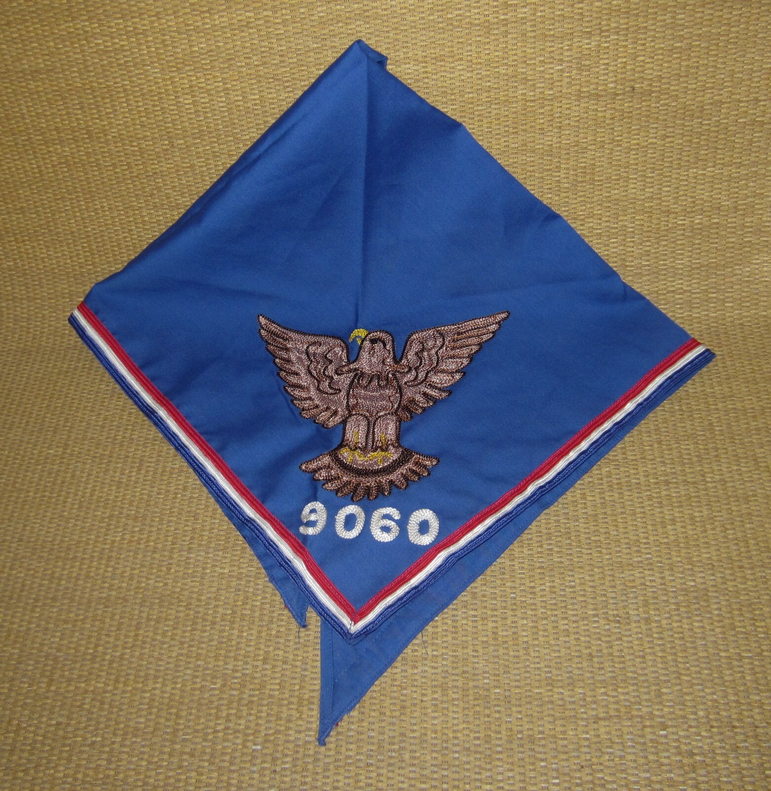 BSA Neckerchief | Boy Scouts Large Vintage EAGLE Embroidered for Scout ...