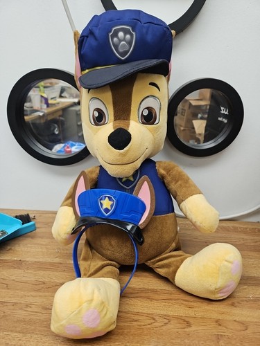 Paw Patrol Plush Chase SPIN MASTER Plush Large 22'' Long & Chase Head ...