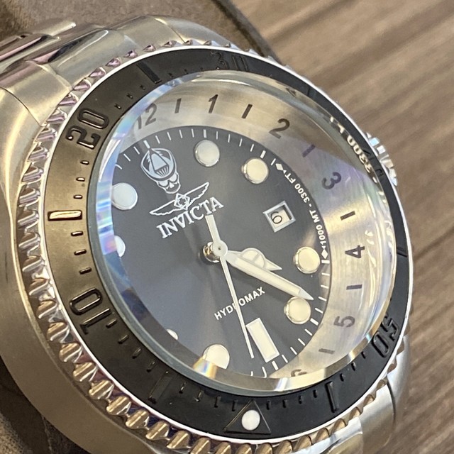 Invicta Mens Watch 38018 Hydromax Swiss Quartz Black Dial 52mm *NO STEM OR CROWN for sale online ...