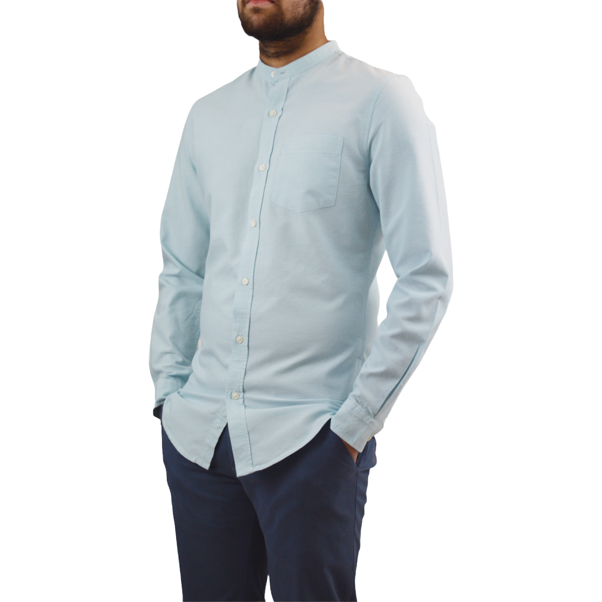 Mens Collarless Shirts Uk