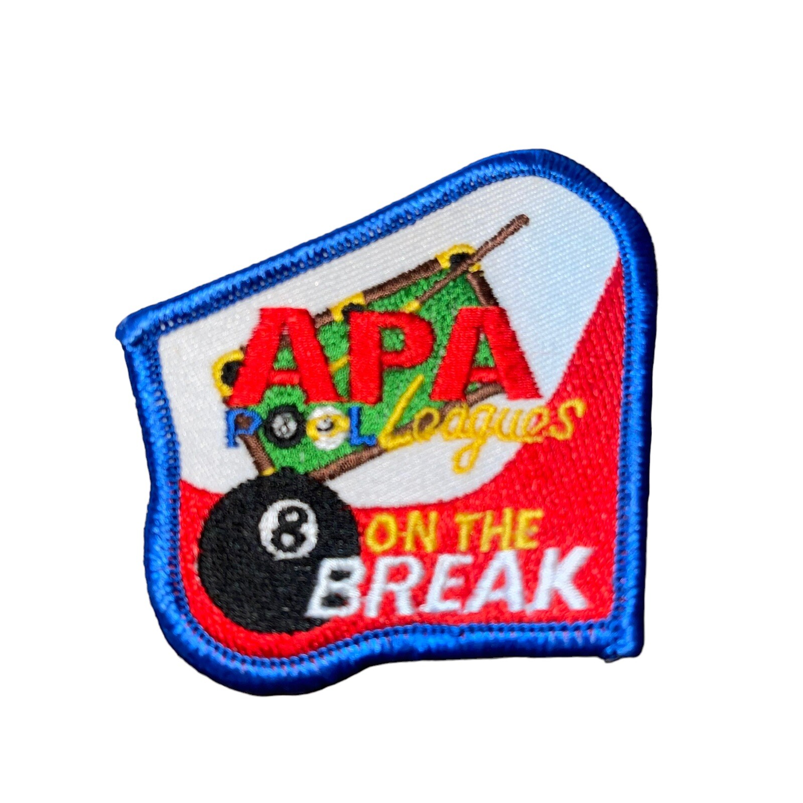 APA American Pool Association Fabric Patch On the Break 3x3 | eBay