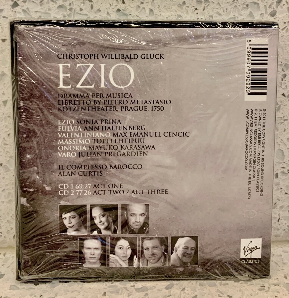 Christoph Willibald GLUCK: Ezio (CD, Virgin) Alan Curtis Il Complesso ...