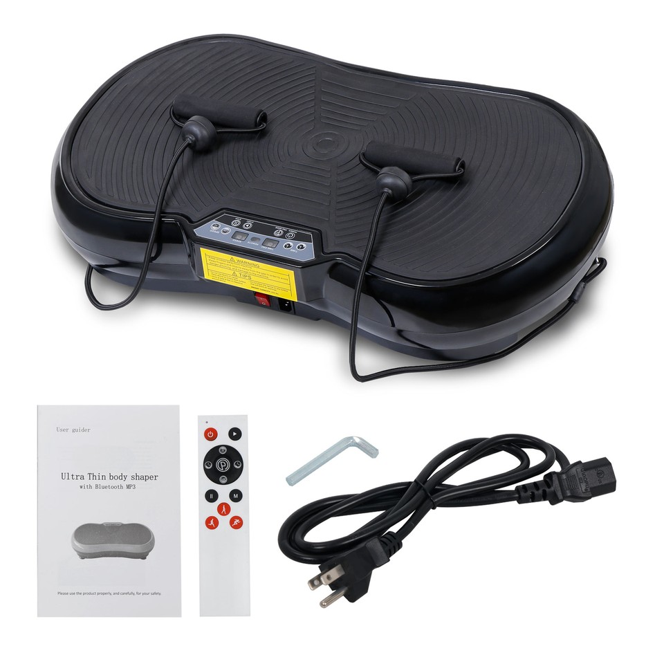 Full Body Massage Vibration Platform Machine Fitness Gym W/Bluetooth 3 ...