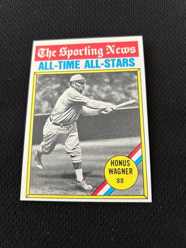 HONUS WAGNER 1976 TOPPS SPORTING NEWS ALL TIME ALL STARS #344 BASEBALL ...