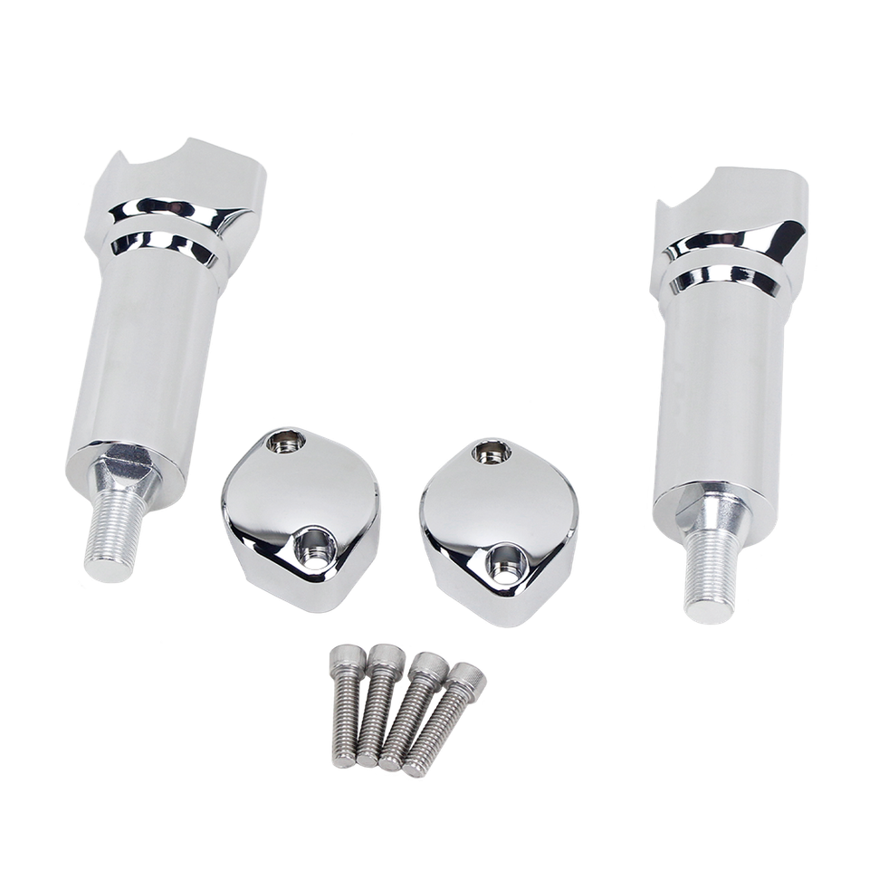 1.0" Handlebar Chrome Risers Kit for Harley Softail Springer FXSTS ...
