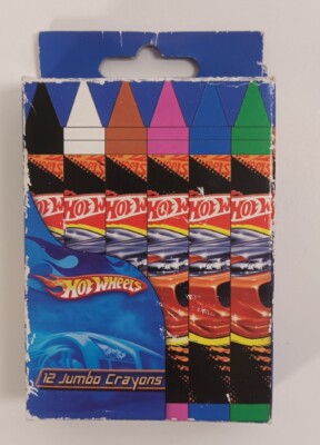 Hot Wheels 12 Jumbo Crayons 2006 Playworks Collectable | eBay Australia