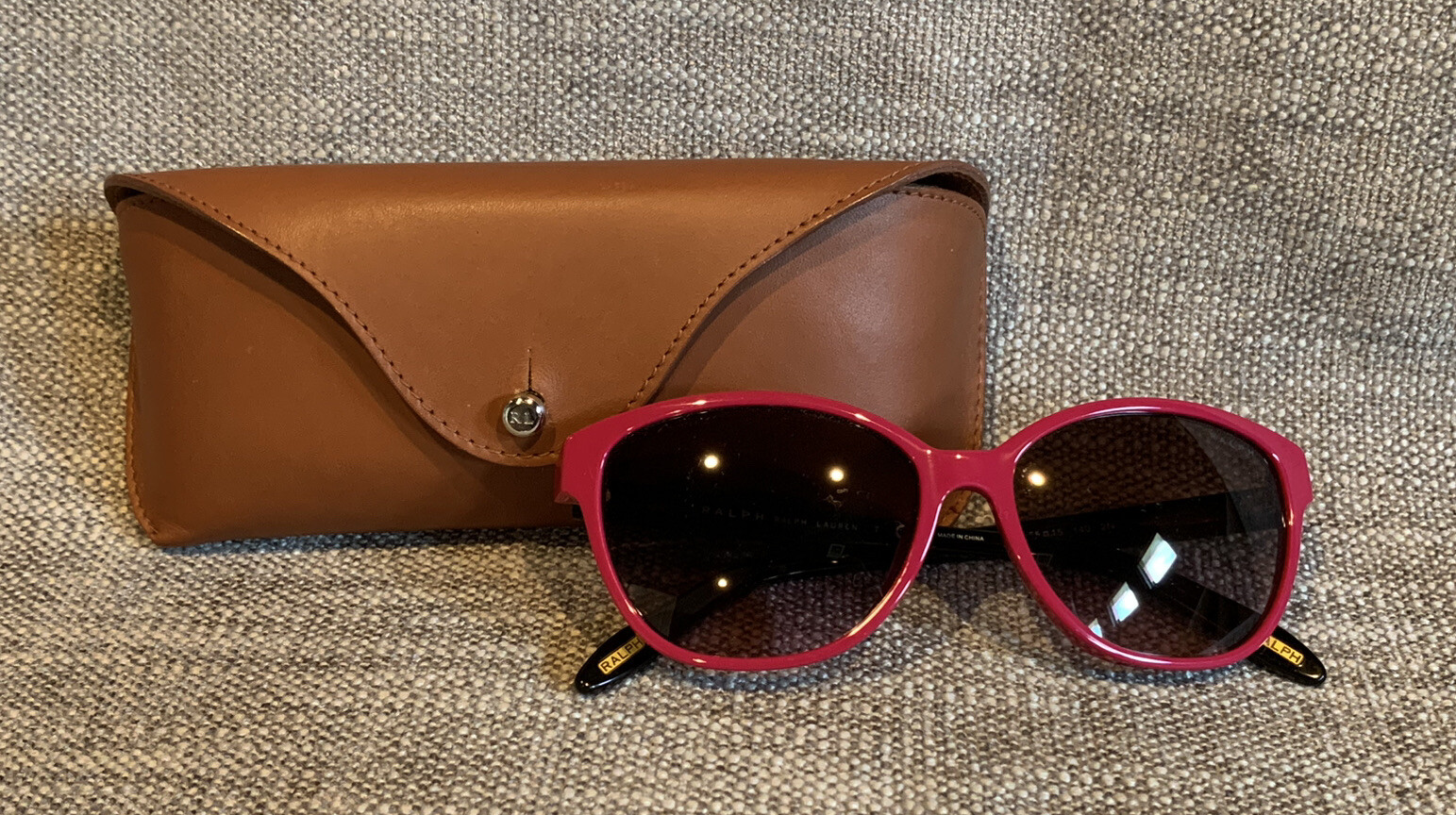 Ralph Lauren RA 5128 Pink Black Frames Lenses w/ Case | eBay