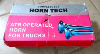 Horn Tech ATR Truck Dual Trumpet Air Horn Kit RV/Car/truck/Van/Boat ...