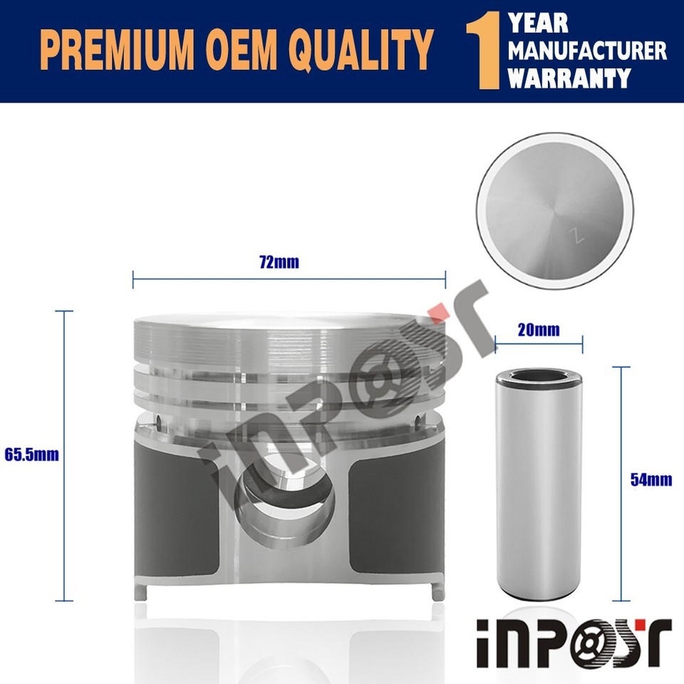 2 Sets STD Piston For Kubota Z600 ZB600 Engine B4200 Tractor | eBay