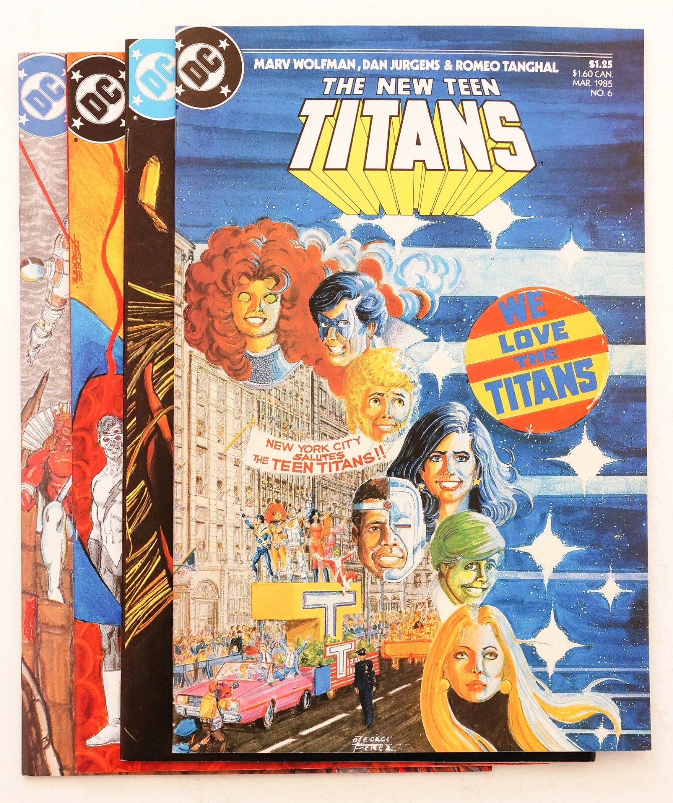 The New Teen Titans #3,4,5,6 Lot (1984 2nd Series) George Perez, Robin ...