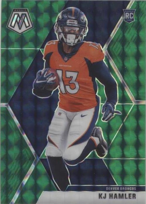 2020 Panini Mosaic - Rookies KJ Hamler #219 Green Mosaic Prizm (RC) for ...