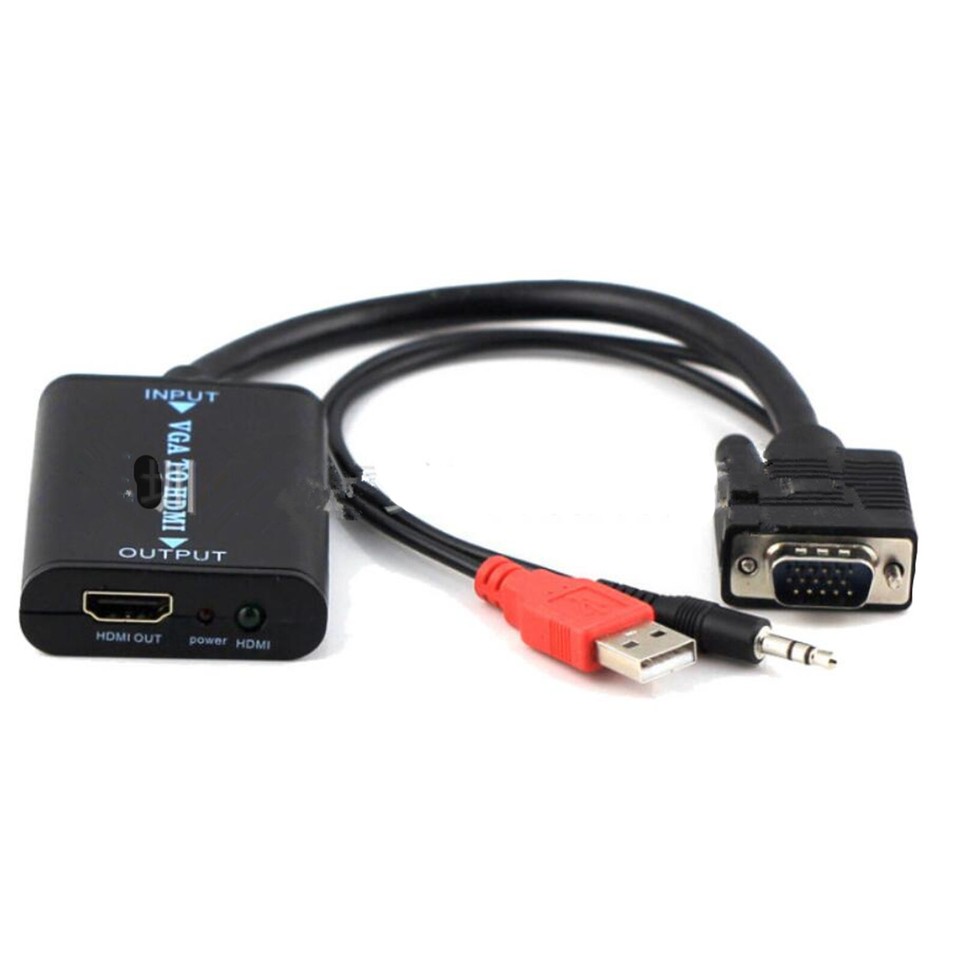 VGA TO HDMI adapter cable VGA to HDMI with audio VGA TO HDMI + audio ...
