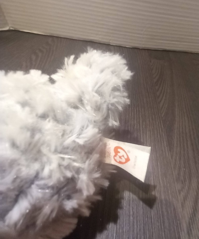 Ty Beanie Boos Silk Owlette Owl Gray Plush Stuffed Animal | eBay