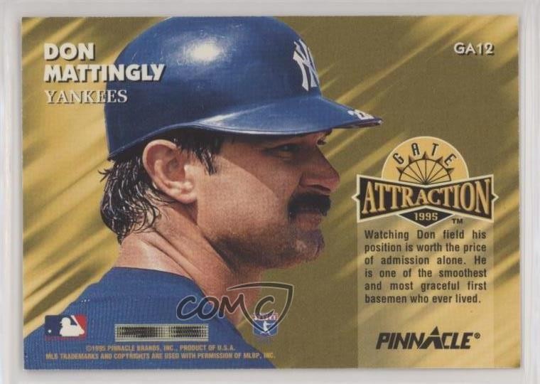 1995 Pinnacle Gate Attractions Don Mattingly #GA12 w7p | eBay