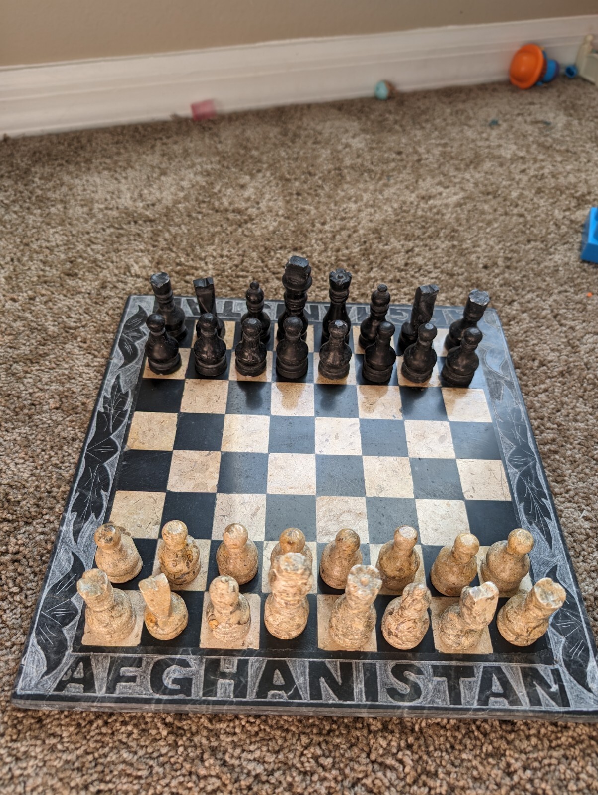 Handcrafted Afghanistan Stone/Marble Chess Set , NO CASE. | eBay
