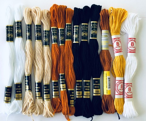 IRIS Floss/Thread - Shades of Mixed Skeins - 6-Strand - Embroidery ...