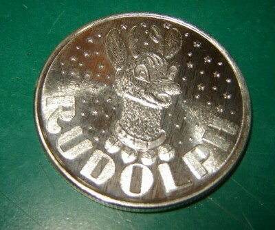 Rudolph the Red Nose Reindeer Some one Special 1 Troy Oz .999 Fine ...