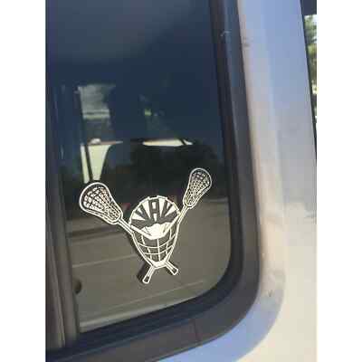 Lacrosse Chrome Auto Decal Emblem LAX Sticks Car Truck SUV Laptop | eBay