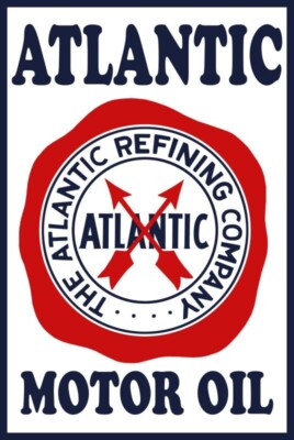 Atlantic Refining Co. Motor Oil NEW Sign: 12x18" USA STEEL | eBay