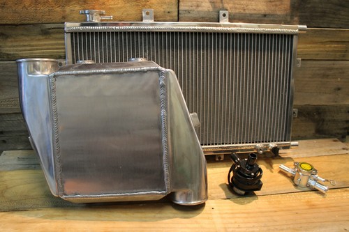 Aluminium Water To Air Intercooler Kit Drag Series 2 W/ Inline Filler ...